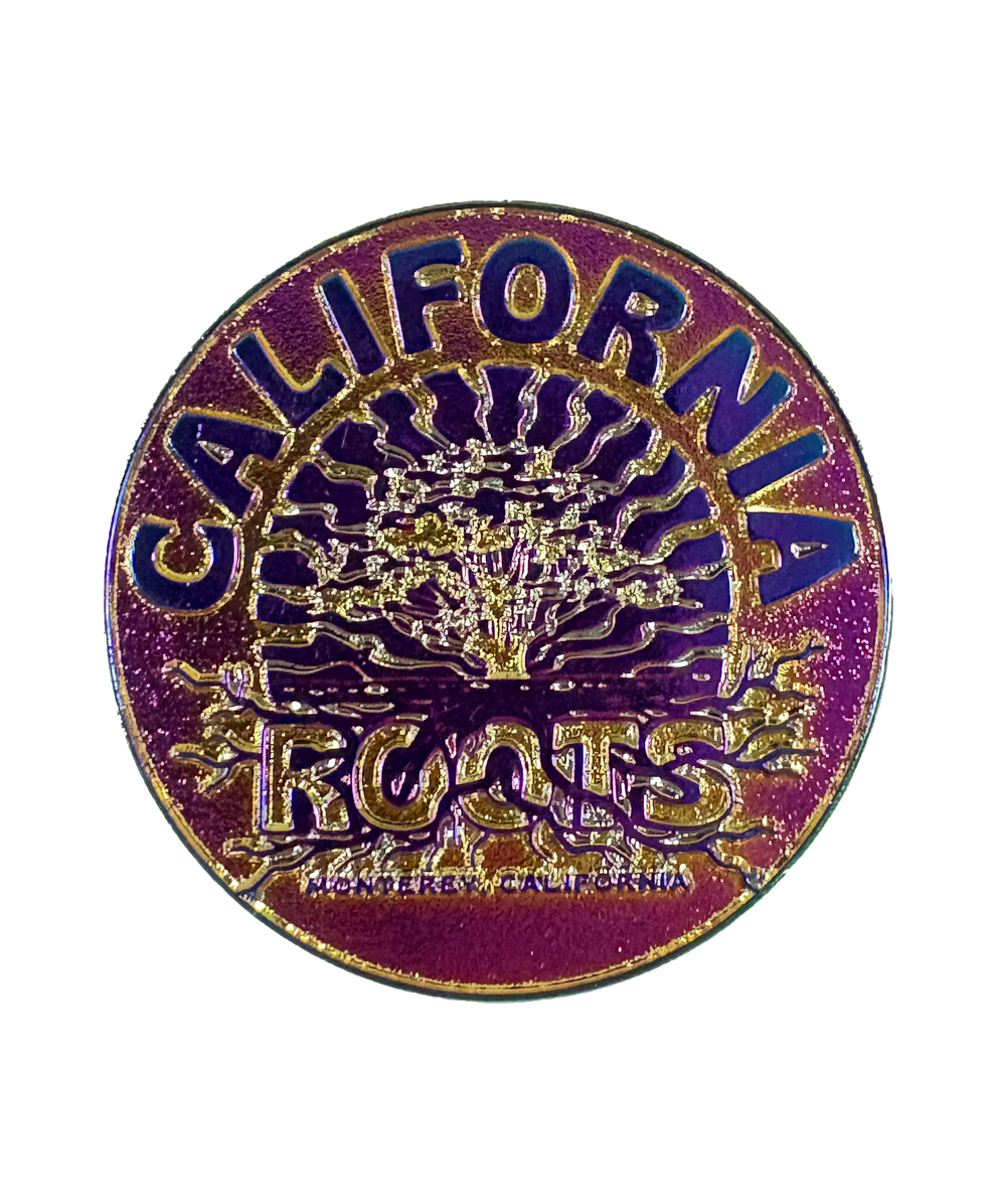 Cali Roots '25 Irridescent Enamel Tree Pin – Good Vibez Unlimited